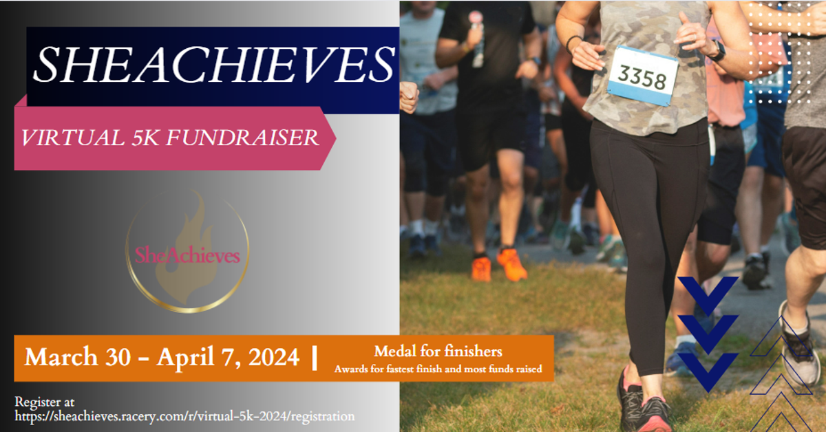 She Achieves Virtual 5K Race with Prizes from March 30 through April 7 ...