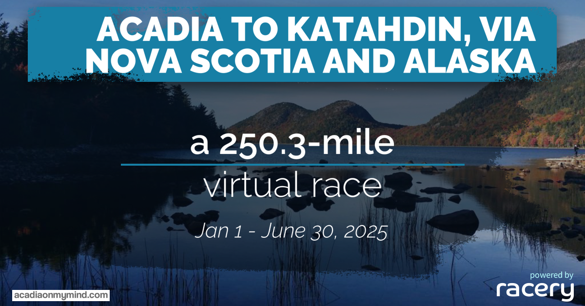 Acadia National Park virtual race with medals